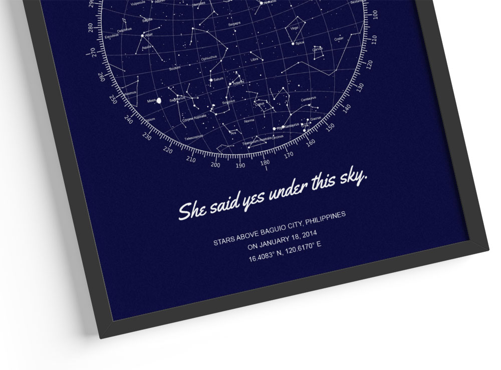 First and only personalized star maps in the Philippines